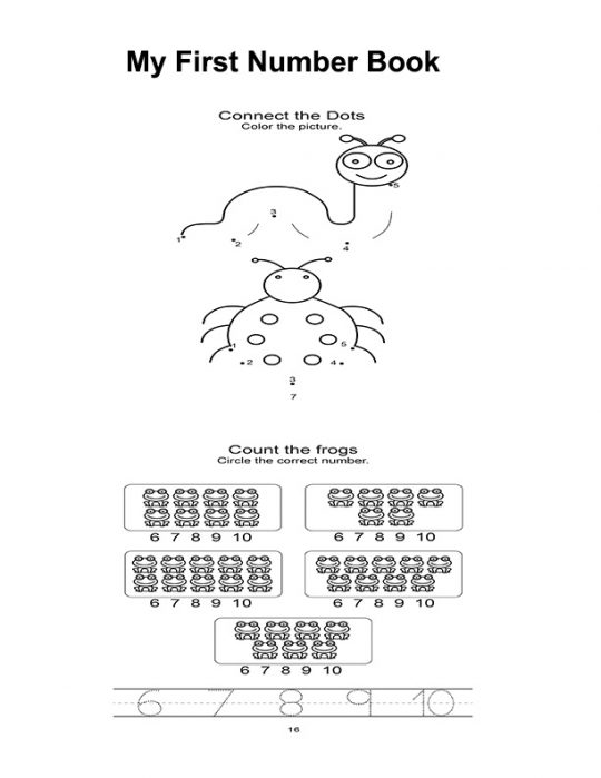 My First Number Book – www.arevikkidsactivity.com